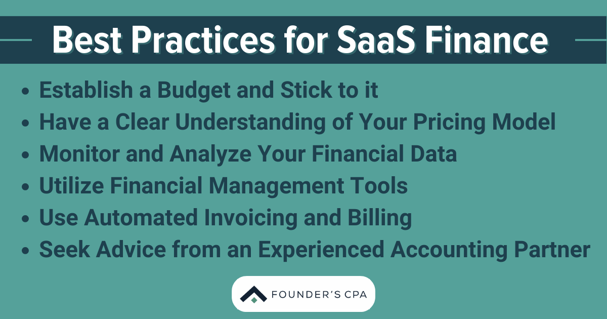 SaaS Finance: Best Practices for Founders